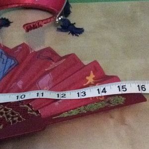 Disney | Costumes | Disney Princess Mulan Costume Crown Fan Red | Poshmark